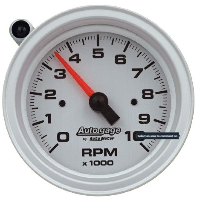AutoMeter Tachometer Gauge 10K RPM 3 3/4in Pedestal w/Ext. Shift-Light – HPTautosport