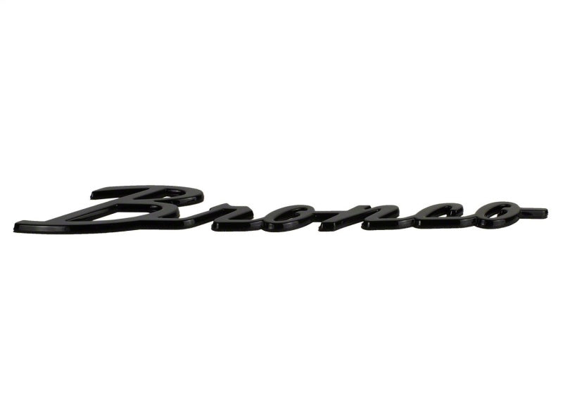 Ford Racing 21-24 Bronco Classic Script Fender Badge Kit - Gloss Black ...