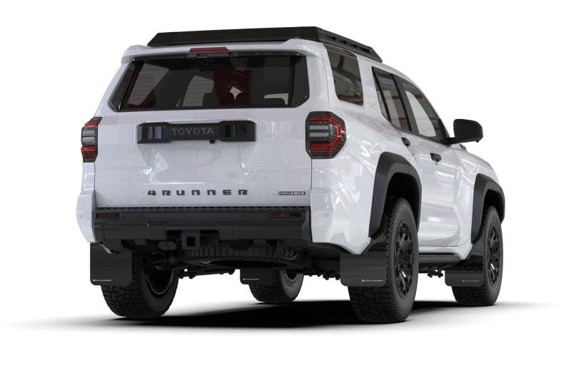 Rally Armor 2025+ Toyota 4Runner Black UR Mud Flap w/ Metallic Black L ...