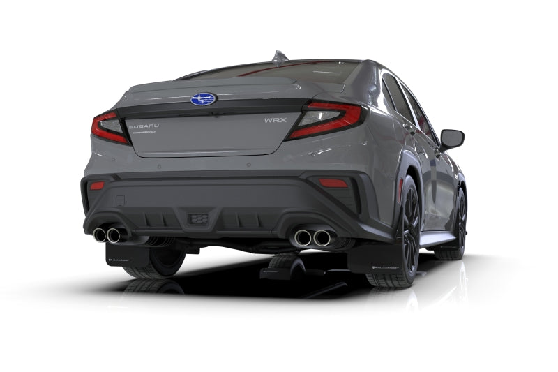 Rally Armor 22-25 Subaru WRX Black UR Mud Flap - Metallic Black Logo ...