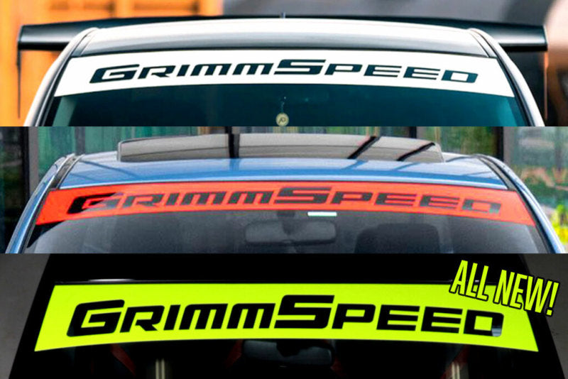 GrimmSpeed 2002+ Subaru WRX/STI / 05-09 Legacy GT Windshield Banner 43 ...