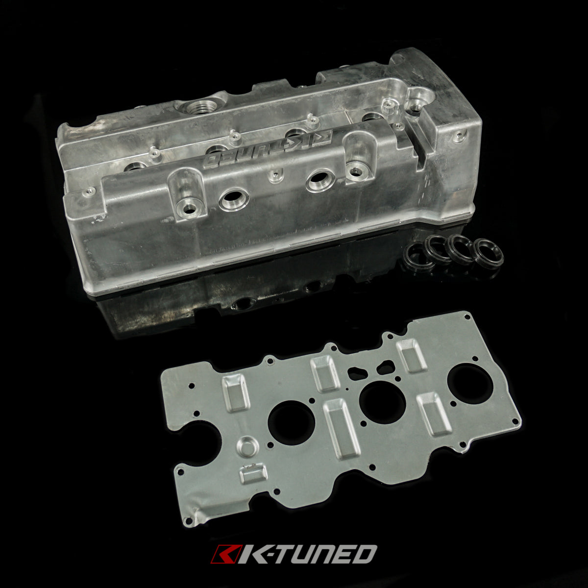 K-Tuned Black or RAW Vented Valve Cover for K series engines K20 K24 K ...