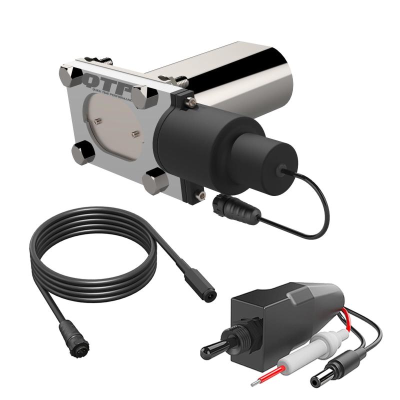 QTP Quicktime Performance QTEC33 2.5-3" Electric Exhaust Cutout 3-Bolt ...